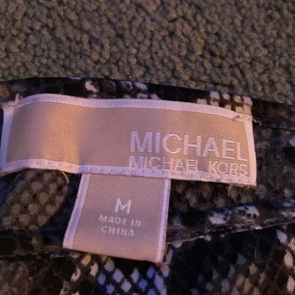 MICHAEL Michael Kors | Tops | Beautiful Snake Pattern Michael Kors Top ...